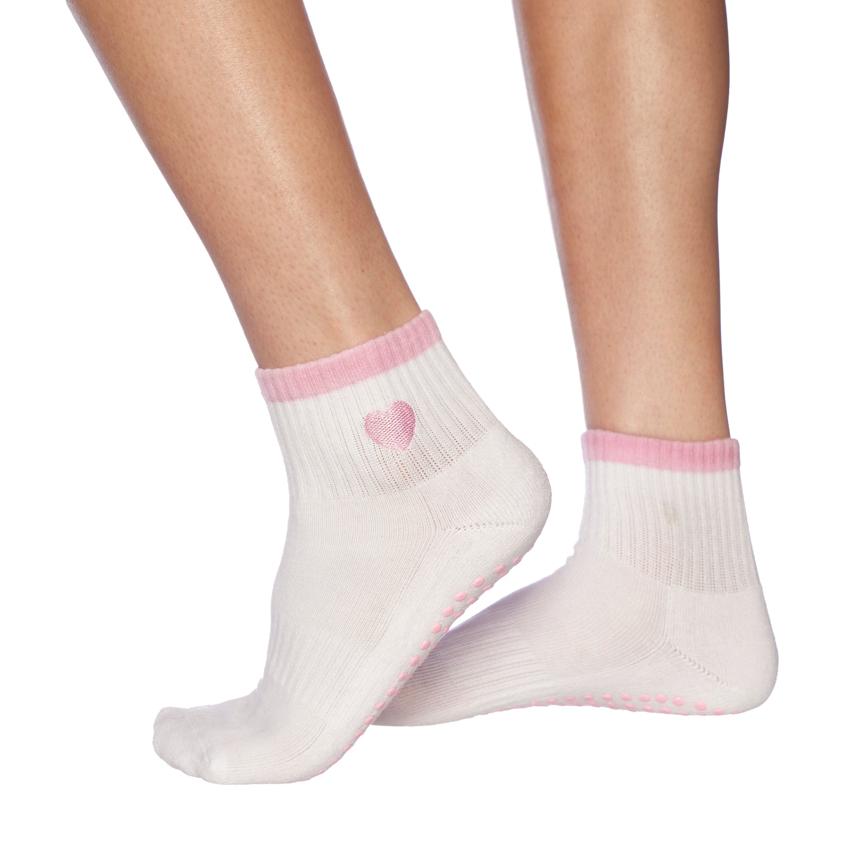 Pink Heart Grip Socks | Sweet Grip & Support Grip Socks – Souls.